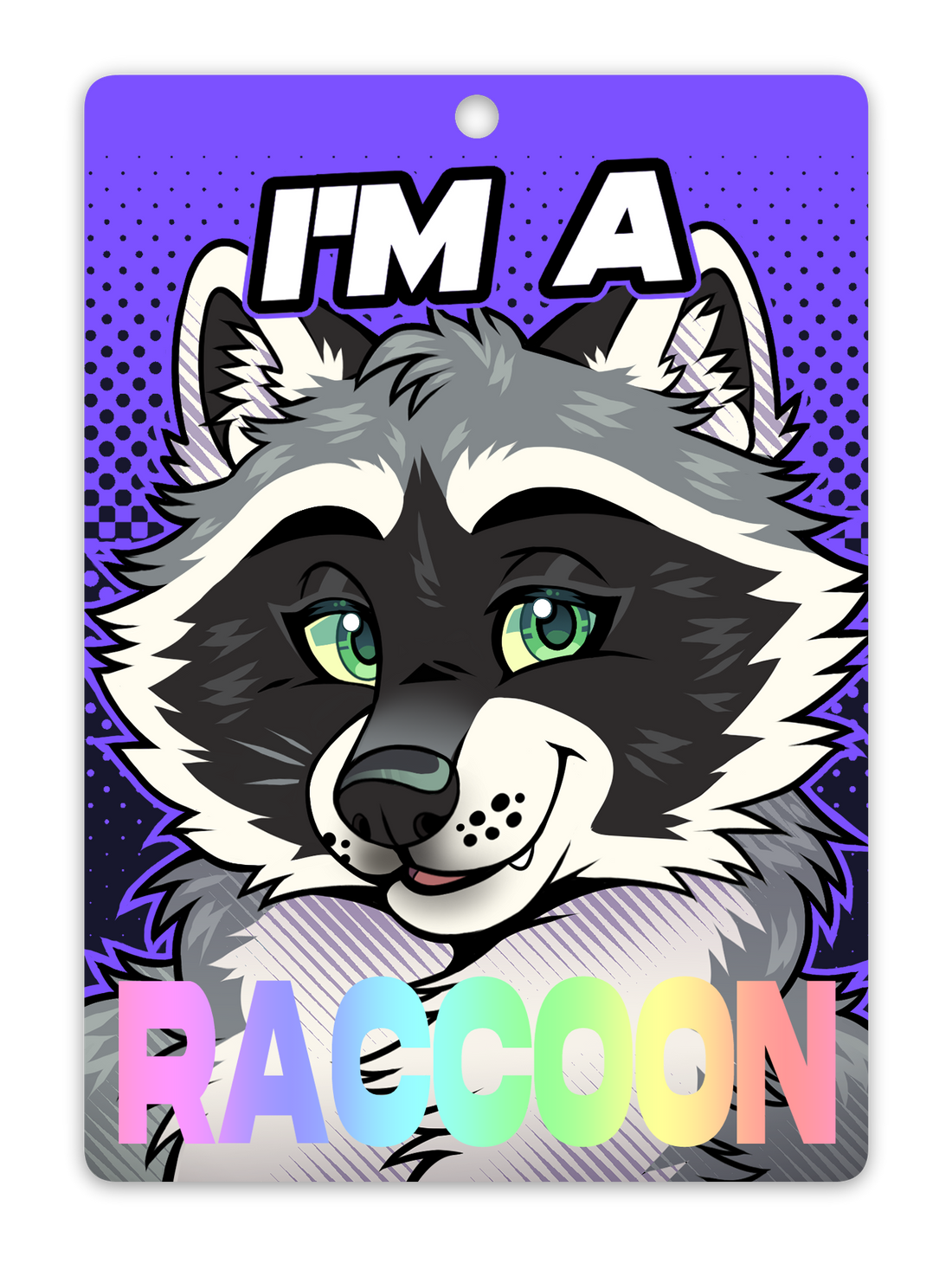 IM A RACCOON BADGE – Muttasaur