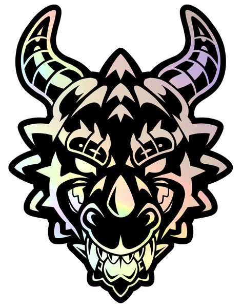 Dragon Matte Holo Sticker – Muttasaur