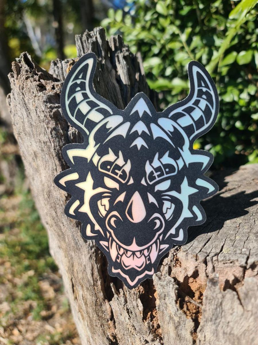 Dragon Matte Holo Sticker – Muttasaur