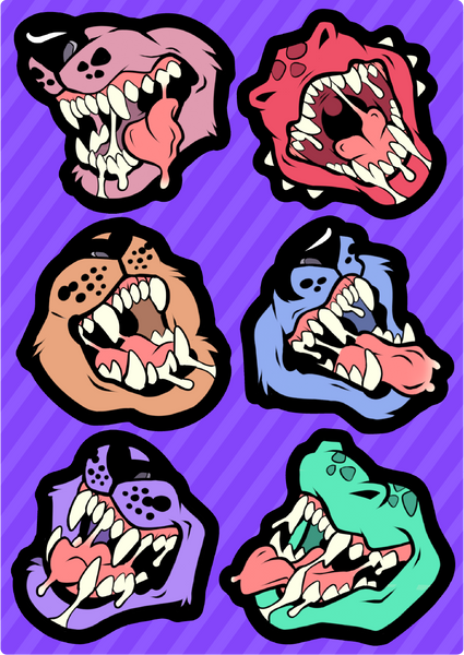 Maws Sticker Sheet – Muttasaur